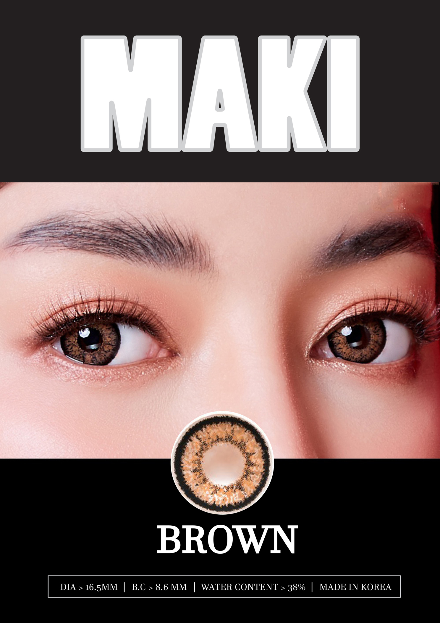 Western Eyes 16.5mm - Maki - Brown - Power